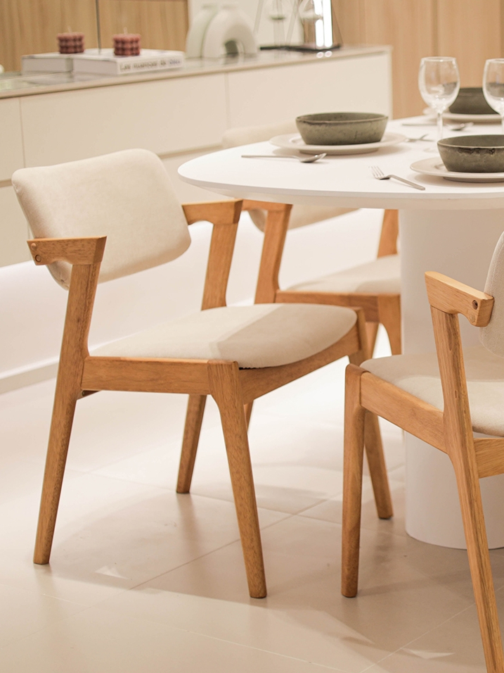 Kerusi Makan Kayu Modern WILMA Minimal Wooden Dining Chair Side Chair ...