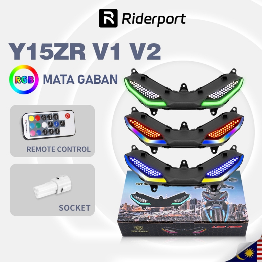 Y15ZR V1 V2 RGB Mata Gaban Y15 LED Front Signal Light Indicator Pilot Light Lampu Dada 7 Colors ...