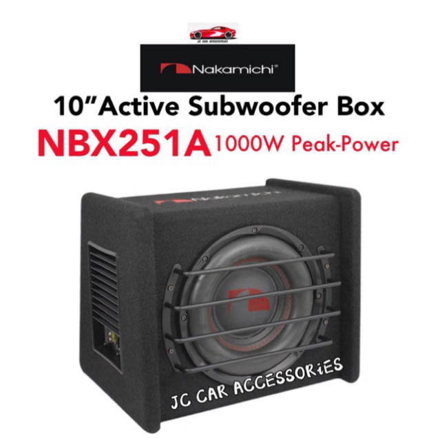 Nakamichi NBX251A 10”Active Subwoofer Box 1000W | Shopee Malaysia