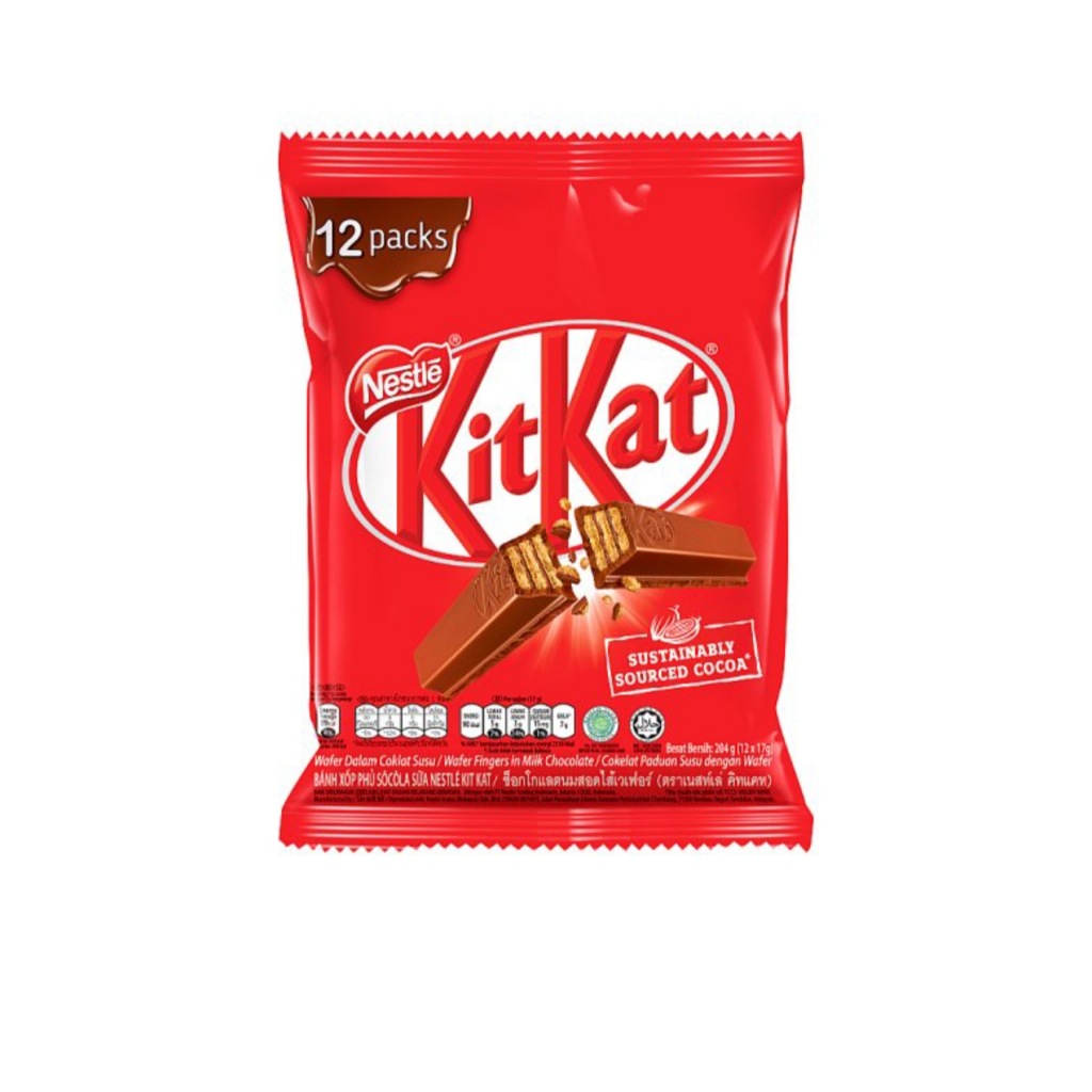 KIT KAT 2 FINGER COCOA SHAREBAG 12X17G | Shopee Malaysia