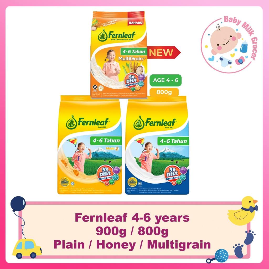 Fernleaf 4-6years 850g 1.6kg (Plain / Honey / Multigrain 800g) | Shopee ...