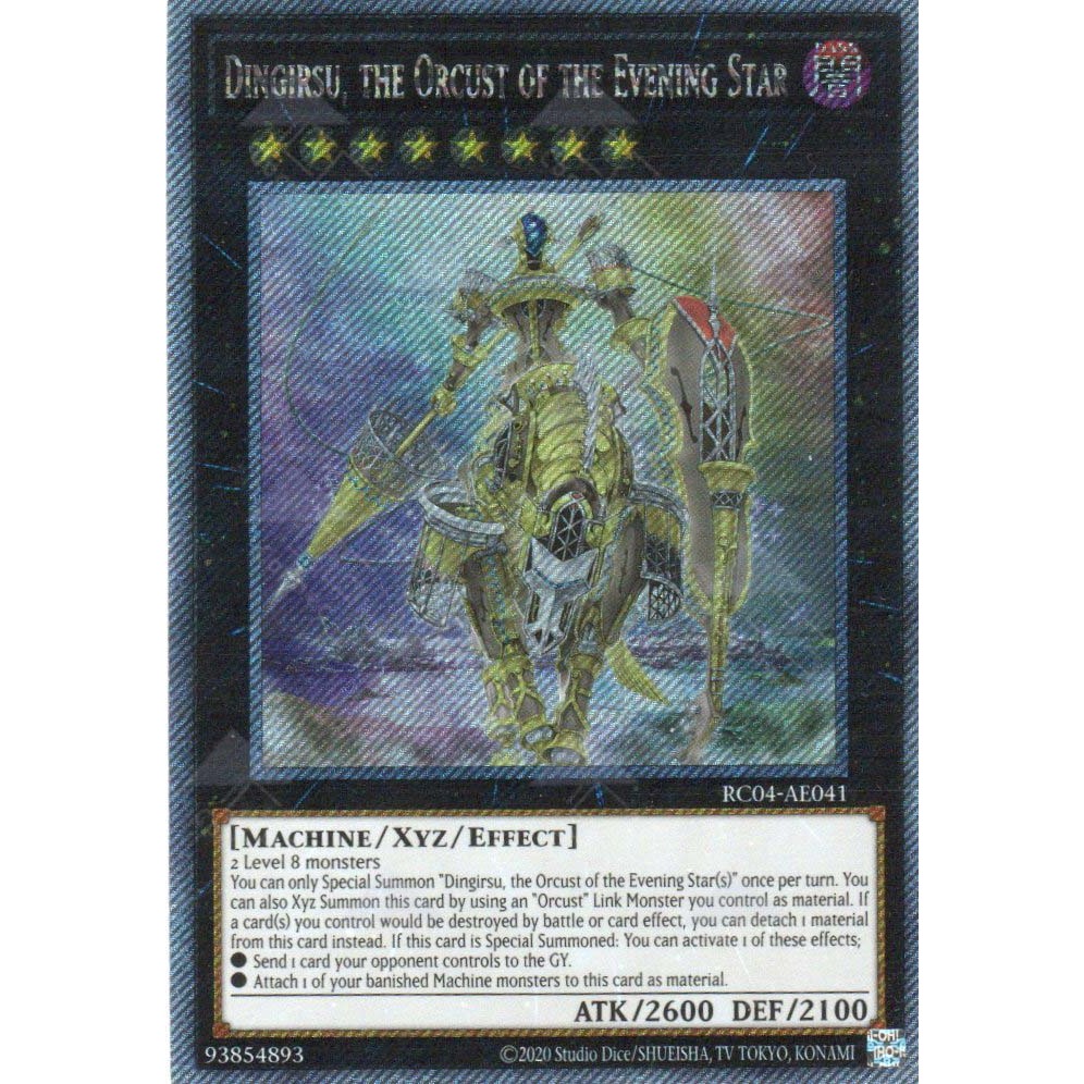 yugioh rc04-ae041 Dingirsu, the Orcust of the Evening Star (exser) | Shopee Malaysia