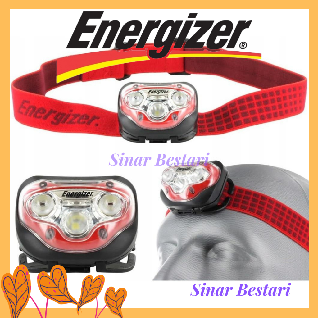 Original Energizer Vision HD LED Headlight 100 / 300 Lumens Included 3 ...