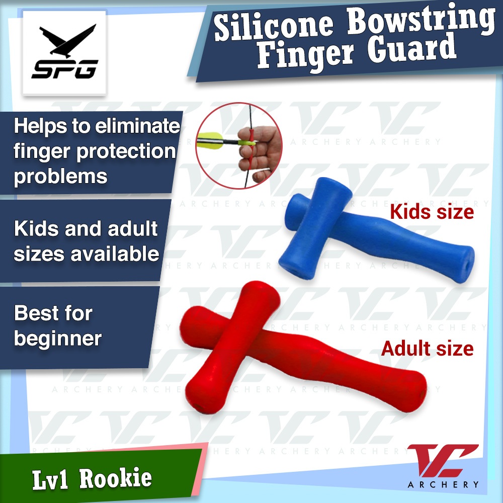 V Club Archery Silicone Bowstring Finger Guard - Finger Saver ...