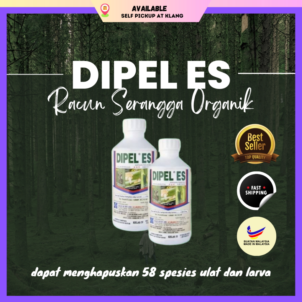 Dipel ES 1L - Formula Organik Bunuh Larva & Serangga Perosak Tanaman ...