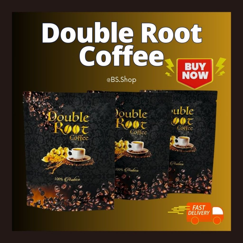[1 PAKET x 6 SACHET] DOUBLE ROOT COFFEE 3 IN 1 KOPI SEGERA UNTUK LELAKI ...