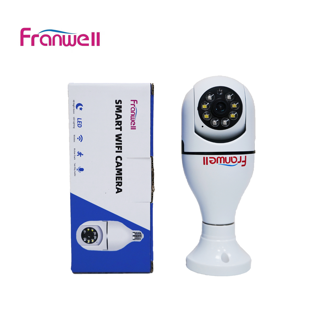Franwell CCTV IP Camera WiFi Wireless Bulb Network Security 1080P 360 ...