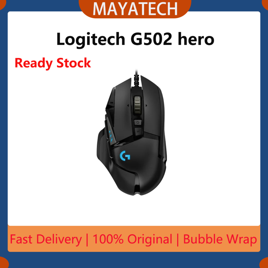 【Ready Stock】Logitech G502 Hero High-Performance RGB 11 Programmable ...