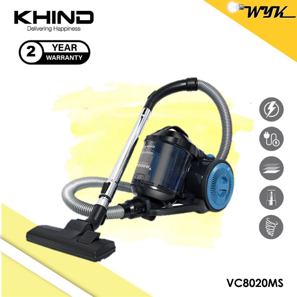 Khind Canister Vacuum Cleaner VC8020MS (Sapphire Blue) | Shopee Malaysia