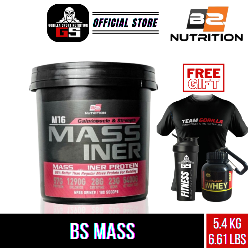 Bsfn Nutrition M16 Mass Gainer Protein Halal Mass Bs Nutrition Susu Naikkan Berat Badan (5.4kg ...