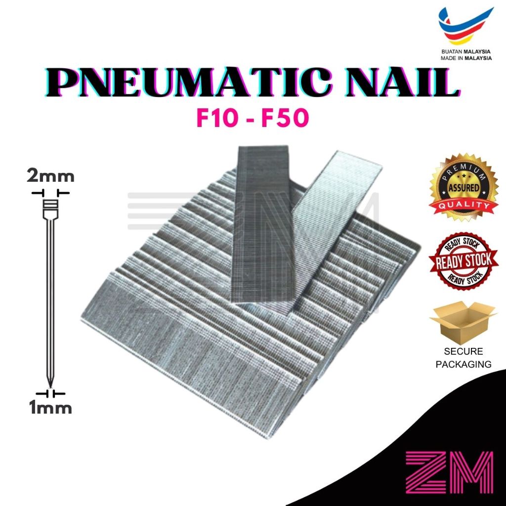 Pneumatic Air Nail Gun Refill Isi Paku Tembak F10 F15 F20 F25 F30 F32 ...