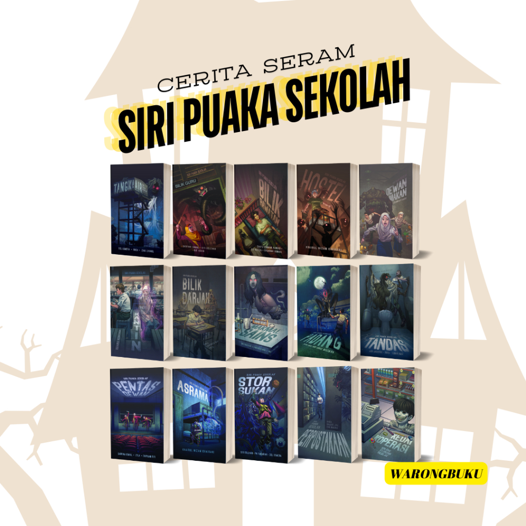 Penerbit X - Siri Puaka Sekolah (2024)| buku cerita hantu | cerita seram | Shopee Malaysia