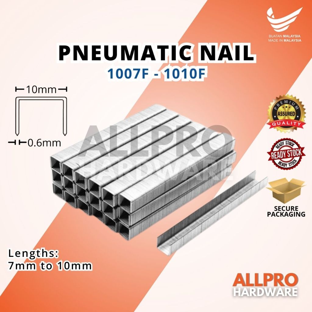 Pneumatic Air Staple Nail Refill 1007F 1010F 7mm 10mm Staple Tacker ...