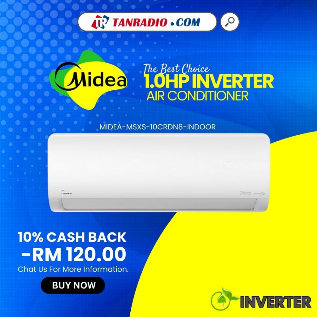 Midea 1.0/2.0/2.5hp Air Conditioner / Aircond Xtreme Save R32 Inverter | Shopee Malaysia