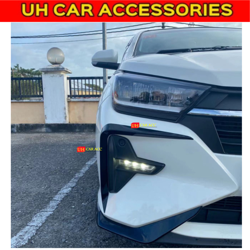 PERODUA AXIA 2023 2024 FRONT BUMPER CANARD GLOSSY BLACK NO TAPE ...