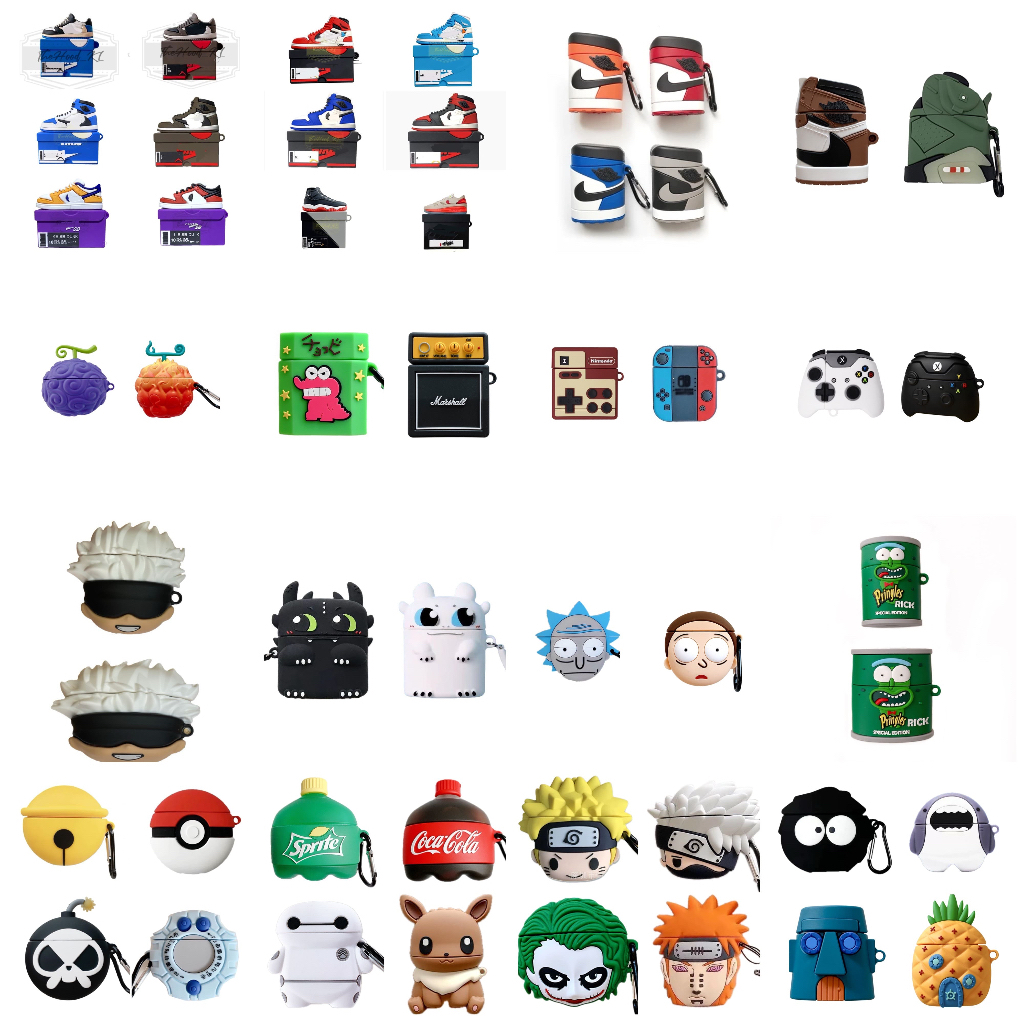 (Local READY) Cute Cartoon AirPods/Earpods 1/2/3/Pro Cover/Casing ...