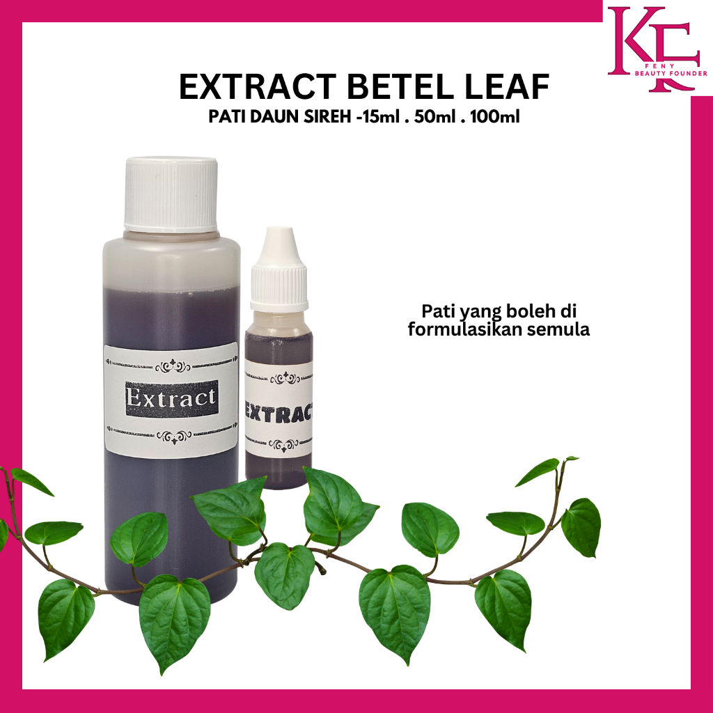 Extract Betel Leaf Firming Repairing Skin Brightening / Pati Dauh Sireh ...