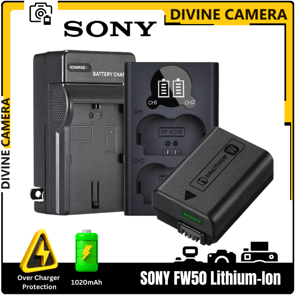 Sony NP-FW50 Lithium-Ion Rechargeable Battery (1020mAh) | Shopee Malaysia