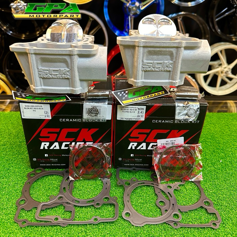 SCK RACING BLOCK SET CERAMIC RS150 RSX150 63.5MM 68+12MM | Shopee Malaysia