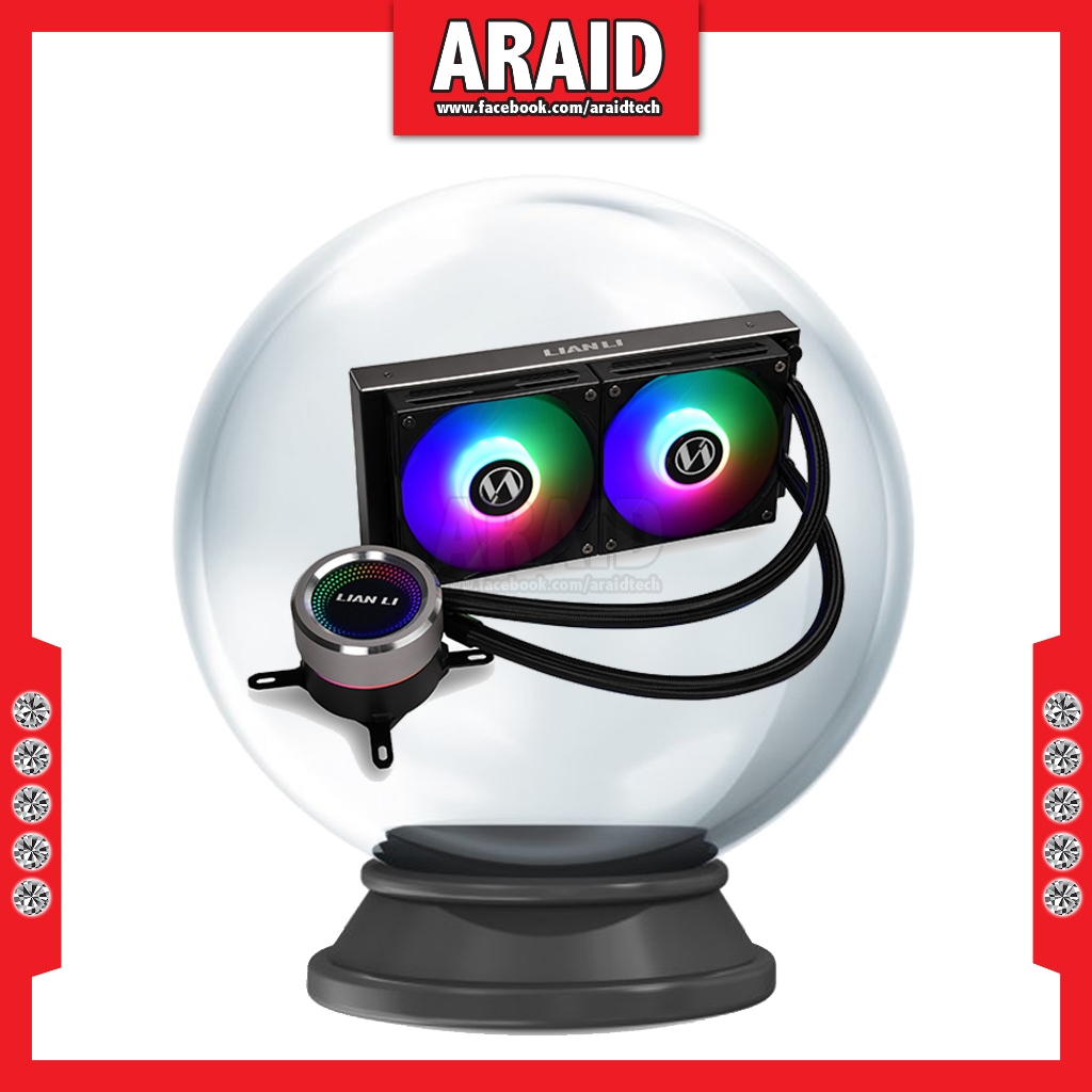 Lian Li Galahad AIO Cooler Lian Li 240MM Black Silver | Shopee Malaysia
