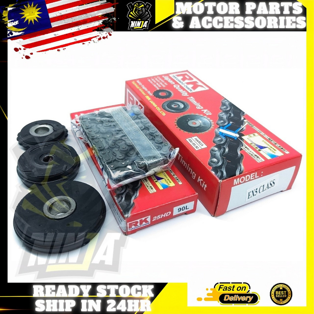 HONDA EX5 CLASS/CLASS-1 [RK] TIMING CHAIN (90L) ROLLER COMPLETE SET ...