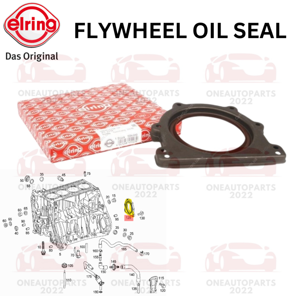 ELRING GERMANY FLYWHEEL OIL SEAL MERCEDES BENZ M271 1.8 ENGINE W203 ...