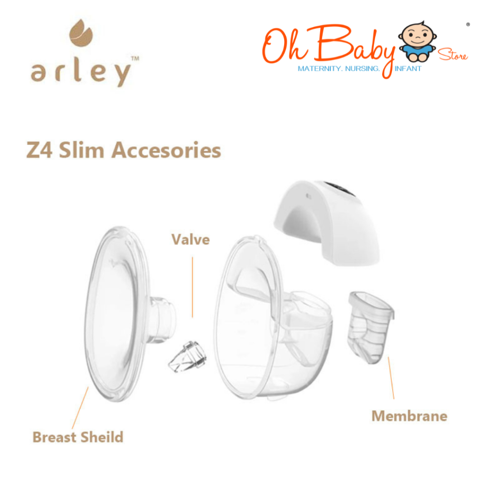 Arley Z4 Slim Fit Wearable Handsfree Breast Pump Accessories Parts List ...