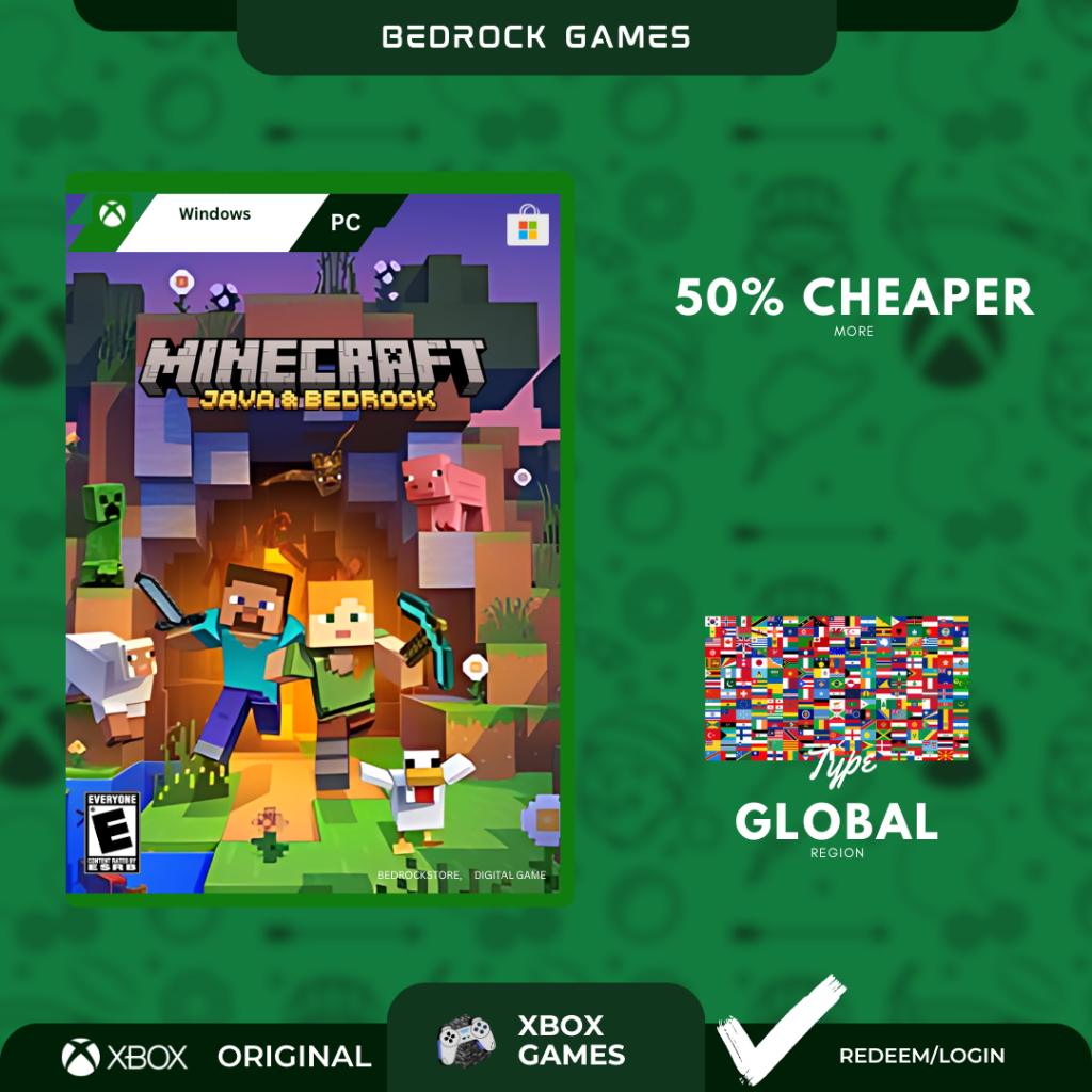 Minecraft Java & Bedrock - PC XBOX Games | Shopee Malaysia