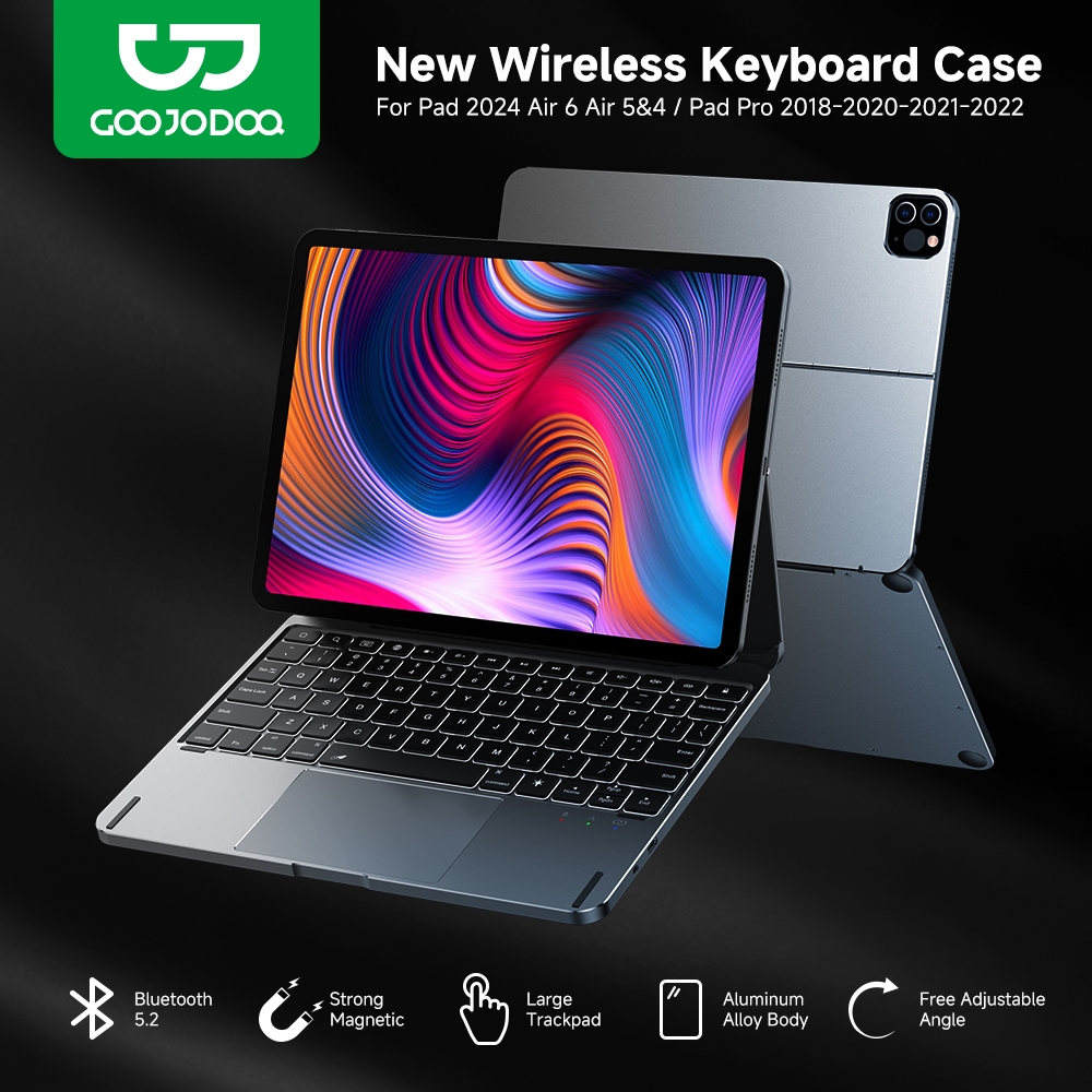 GOOJODOQ Wireless keyboard (no ipad) All aluminum alloy keyboard With ...