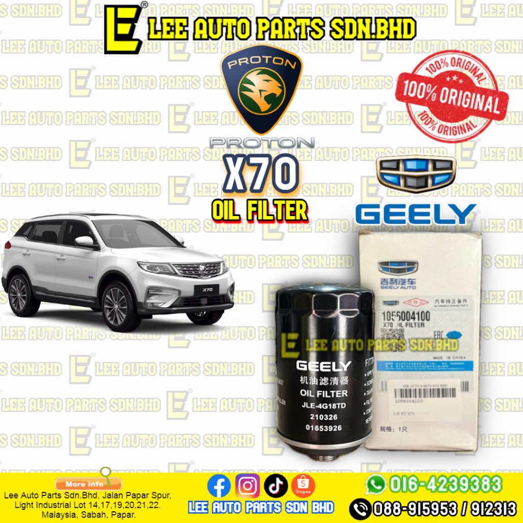 PROTON X70 OIL FILTER (GEELY) | Shopee Malaysia
