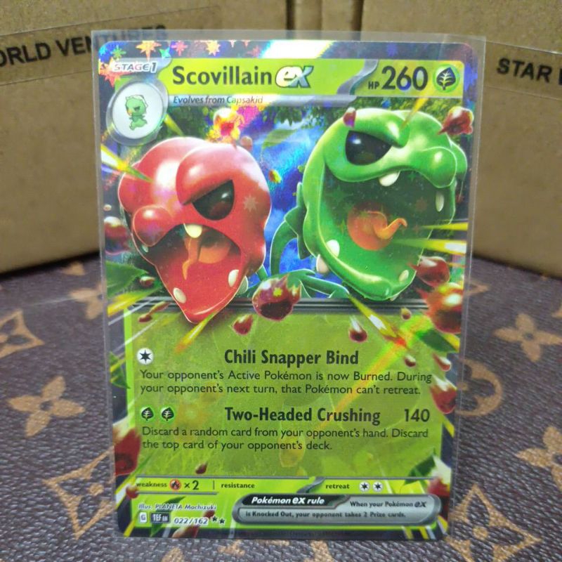 Scovillain ex - 022/162 Ultra Rare (Temporal Forces) Pokemon TCG Card ...