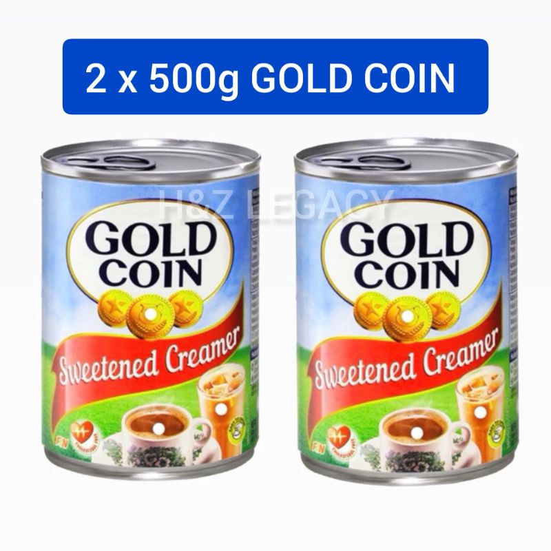 Ready Stok 2 Tin X Susu Pekat Manis Gold Coin 500g Shopee Malaysia