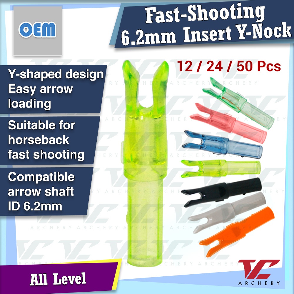 V Club Archery Fast Shooting Insert Y-Nock - Shaft ID6.2mm ...