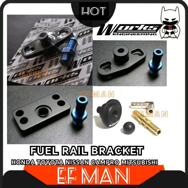 Works Engineering 100% Genuine Fuel Rail Bracket Regulator Adapter ...