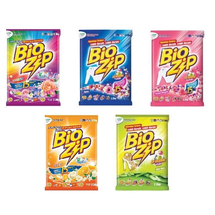 Bio Zip Biozip Detergent Powder Flora/Colour/Magical Bloom/Parfume ...