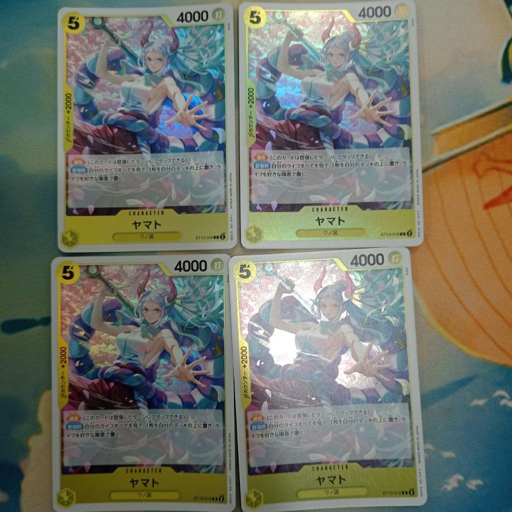 ORIGINAL 4x cards playset deck shiny holo foil Yamato Character ST13 ...