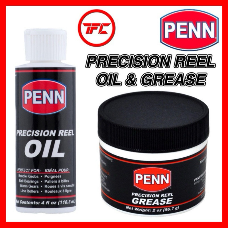 Penn Precision Reel Oil & Grease 2oz Made in USA Service Maintenance ...