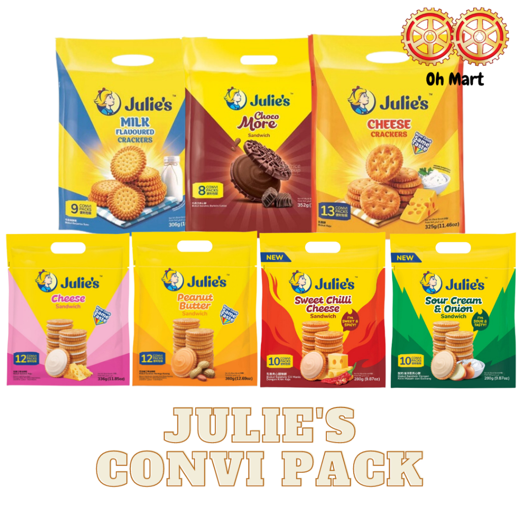 Julie's 12 Convi Packs Peanut Butter /Cheese Sandwich -360/336 g | Shopee Malaysia