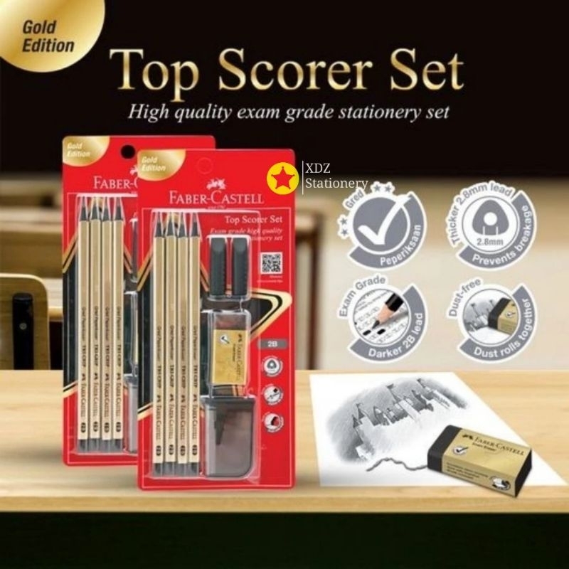FABER CASTEL TRI-GRIP 2B TOP SCORER SET PENCIL LIMITED EDITION / BASIC ...