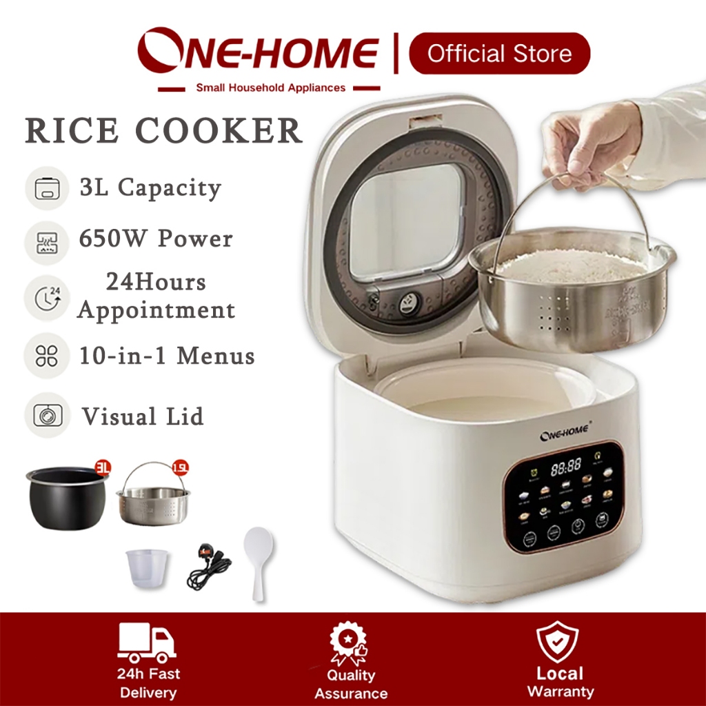 ONEHOME Electric Rice Cooker 3L Multifunction Low Sugar Rice Cooker ...