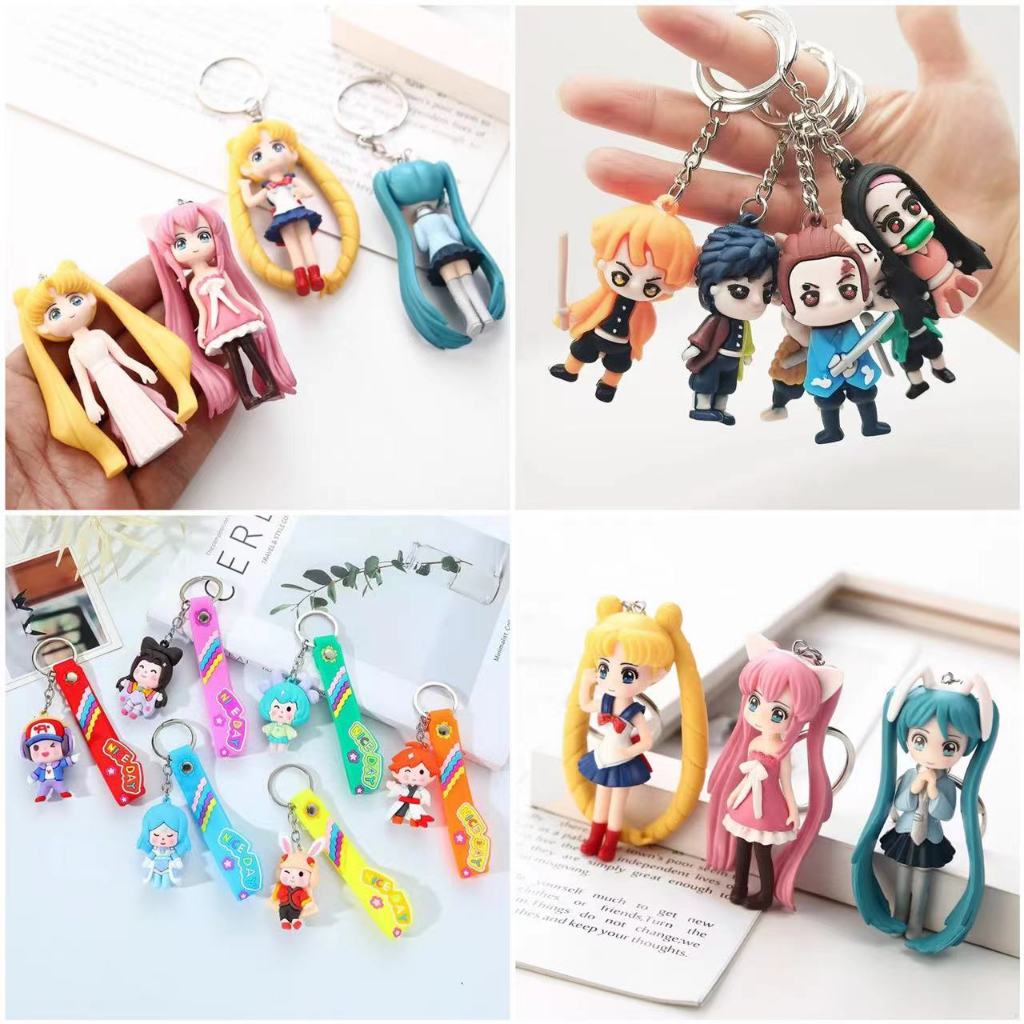 Anime Cute Keychain / Rantai Kunci / 美少女战士卡通人物钥匙扣 | Shopee Malaysia