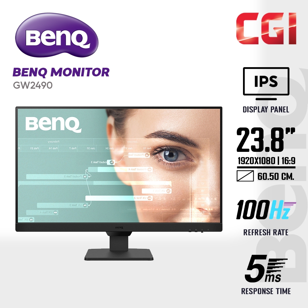BenQ GW2490 23.8 IPS FHD 100Hz 5ms Mediasync Build In Speaker Monitor ...