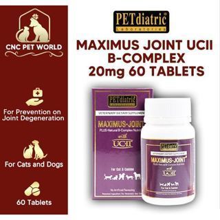 Ready Stock PETdiatric Maximus Joint UCII B Complex 20mg 60 Tablets (Petdiatric Maximus UC2 B ...
