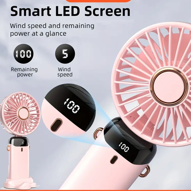 Portable USB Mini Fan Adjustable Mini Fan Cooling Fan 5 Speed ...