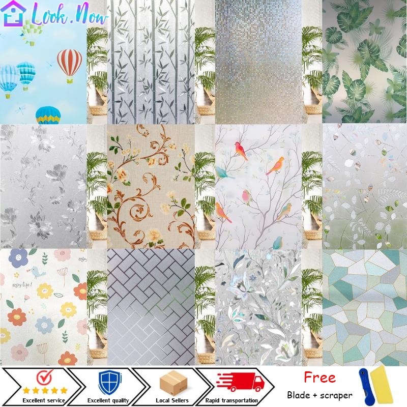 2 meters long 3D Window Sticker Film vacuum Glass Sticker Decorate a ...