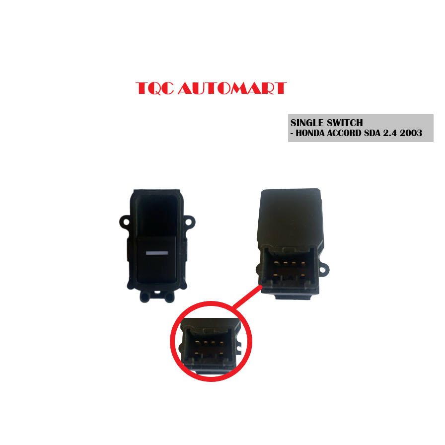 POWER WINDOW SINGLE SWITCH HONDA ACCORD SDA 03'-08' SUIS TINGKAP CERMIN ...