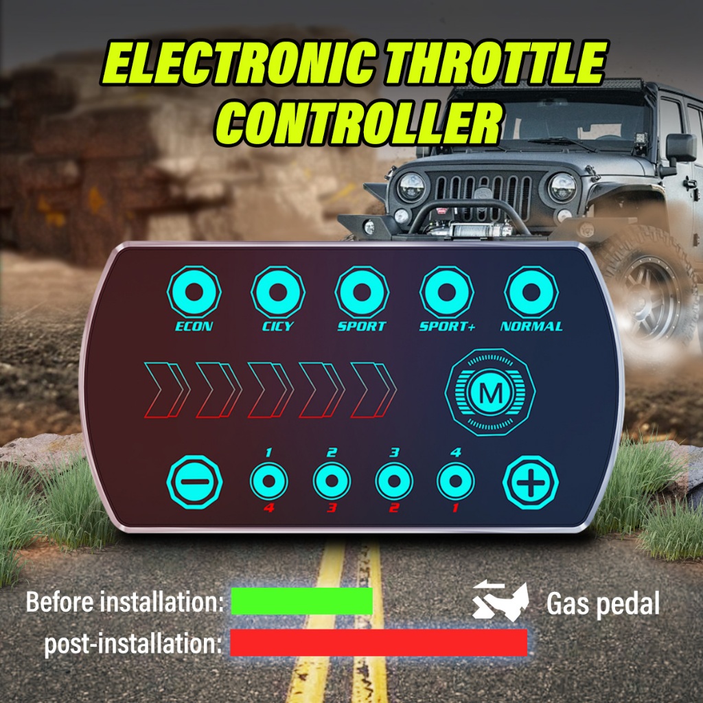 🇲🇾Latest F6 Car Electronic Throttle Controller Accelerator Booster 19 ...