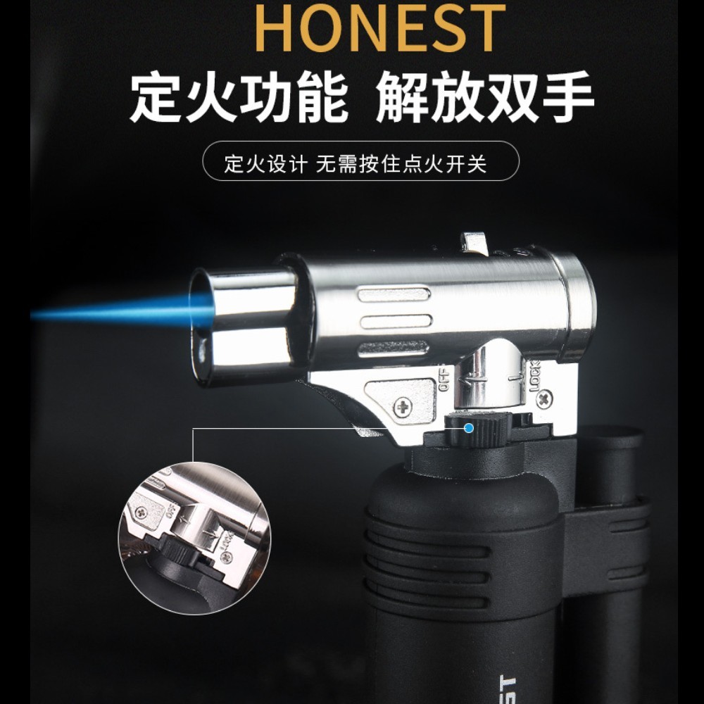 HONEST 515 Jet Soft Butane Gas Lighter Self Standing Torch | Shopee ...