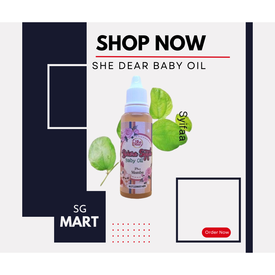 SHE DEAR BIDARA SYIFA BABY OIL PLUS MAMBU 30ML(READY STOCK) | Shopee ...