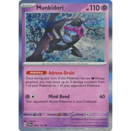POKEMON TCG Munkidori - 095/167 - Holo Rare Twilight Masquerade Singles ...